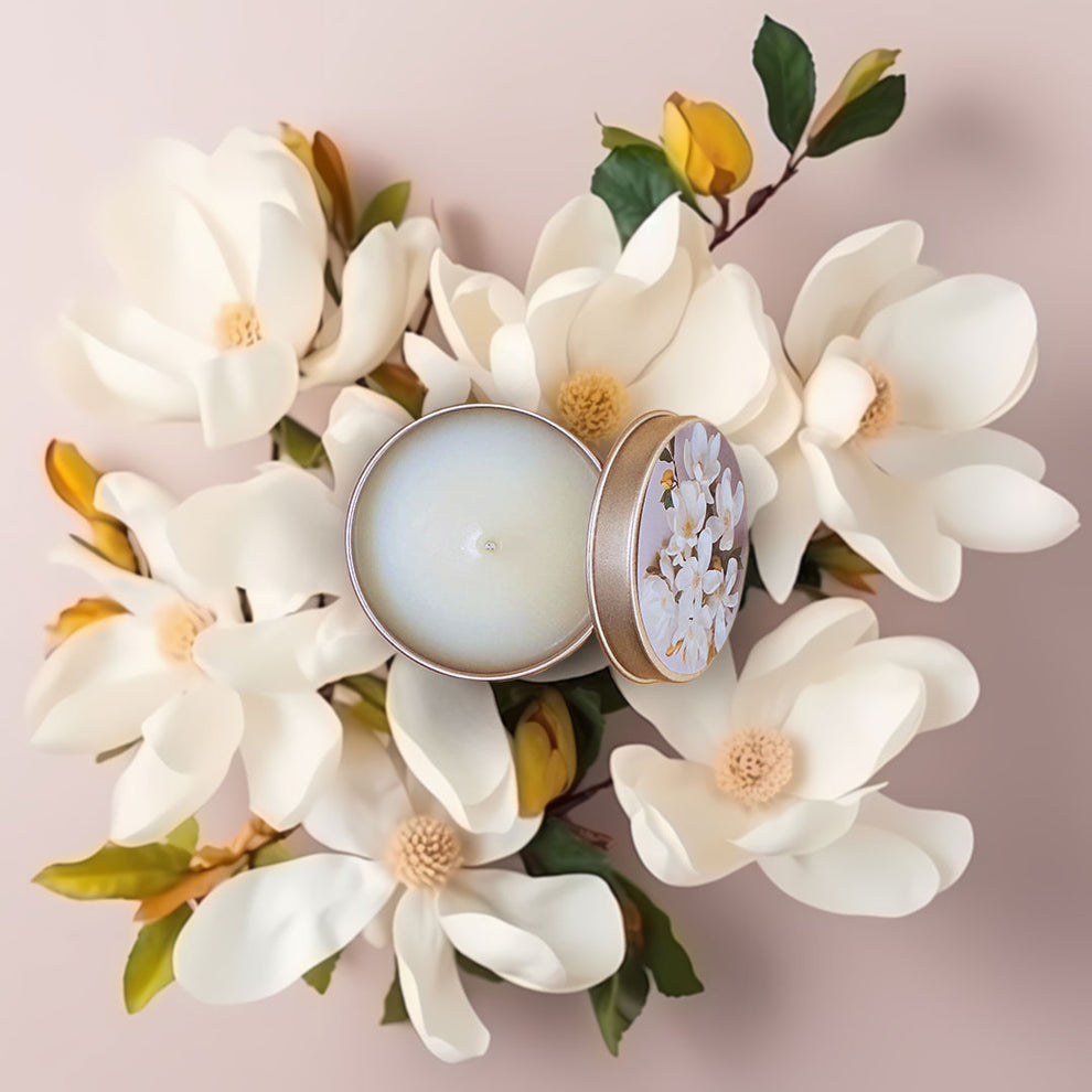 Earth & Pure｜期間限定 Magnolia｜ソイキャンドル｜フレグランスキャンドル｜ハンドメイド in 沖縄
